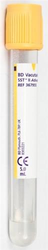 Vacutainer BD SST II serum silica gel geel 5ml 13x100mm - Bloedafname ...